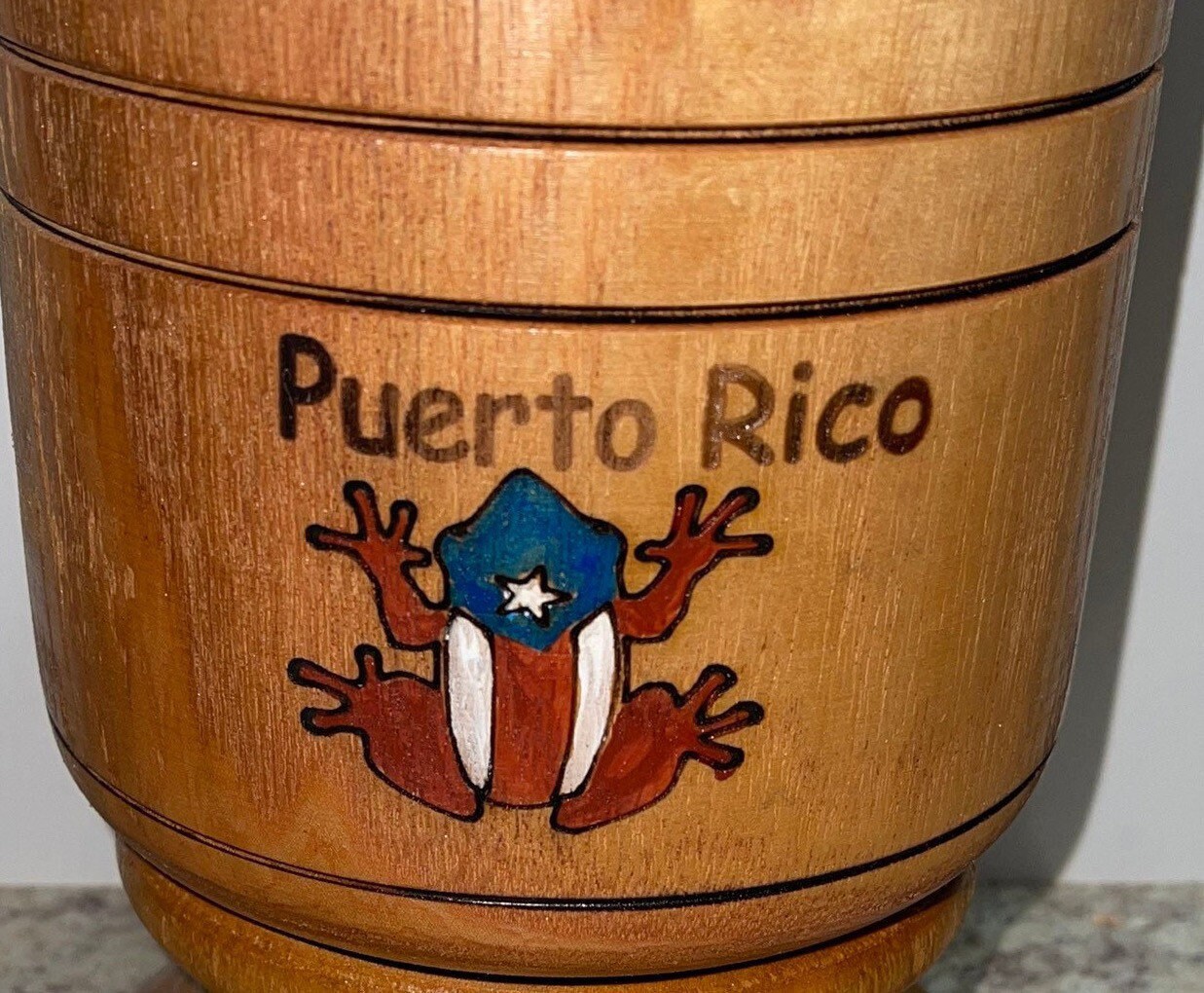 Pilon para mofongo puerto Rico 3 souvenir puertorriqueño paint pr wood ...