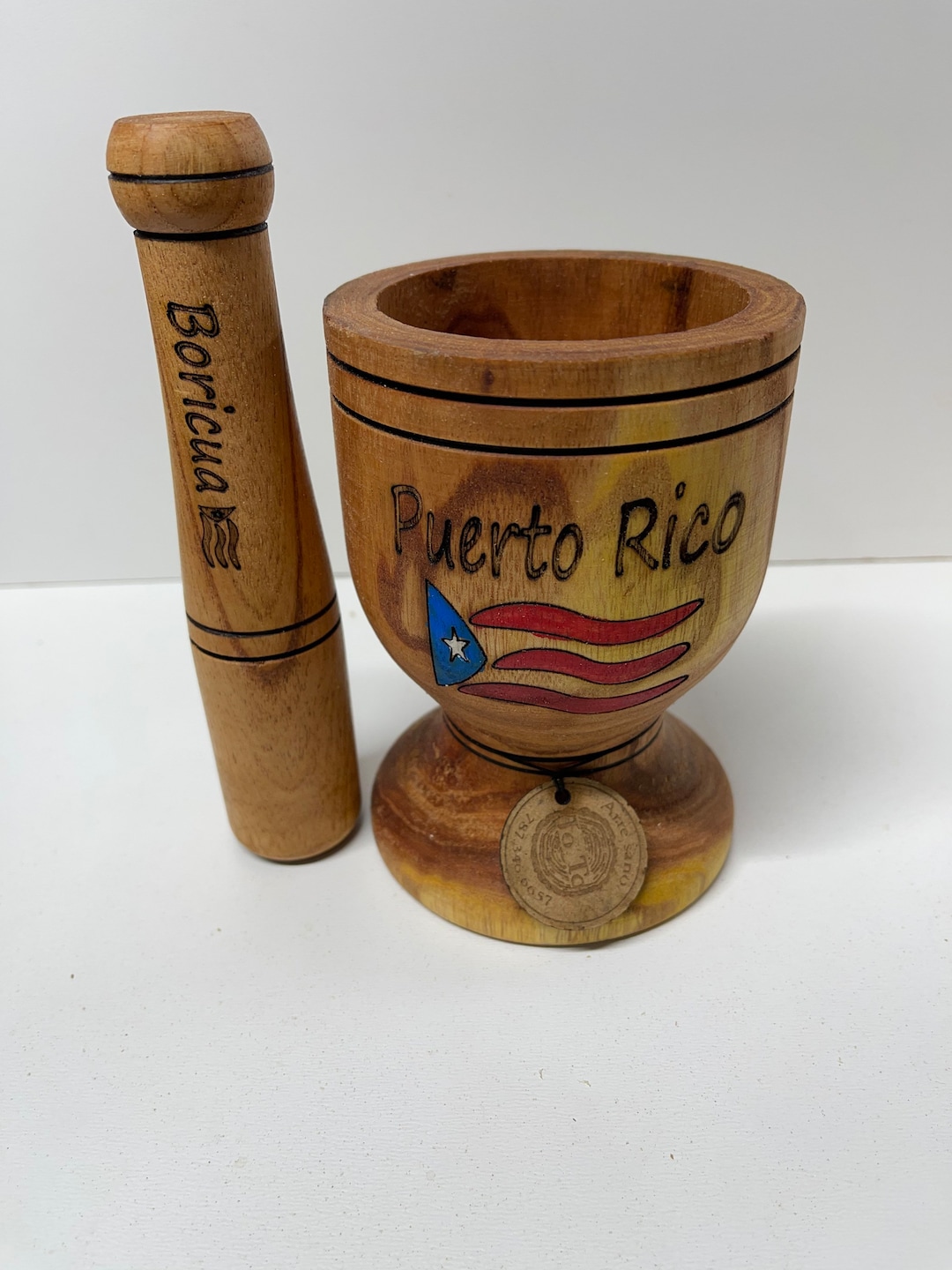 Pilon De Madera Puertorriqueño 1 Láser Engraving Puerto Rico Pilon ...