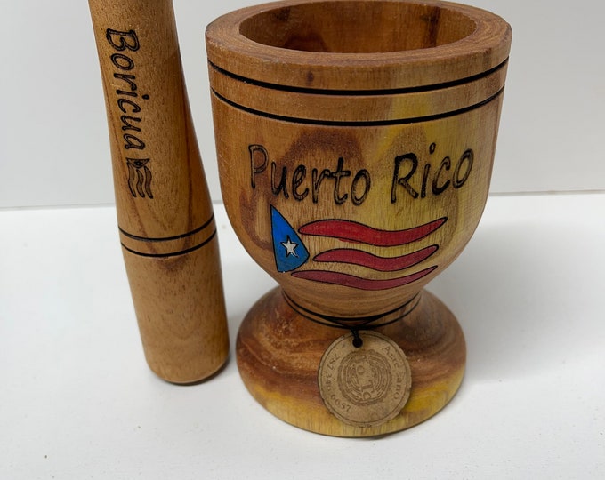 Pilon De Madera Puertorriqueño 1 Láser Engraving Puerto Rico Pilon ...