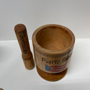 Pilon Para Mofongo Puerto Rico 3 Souvenir Puertorriqueño Paint Pr Wood ...