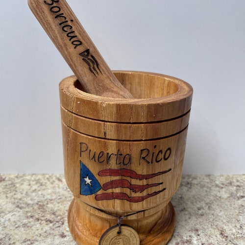Pilon Para Mofongo Puerto Rico 2 Souvenir Puertorriqueño Wood - Etsy