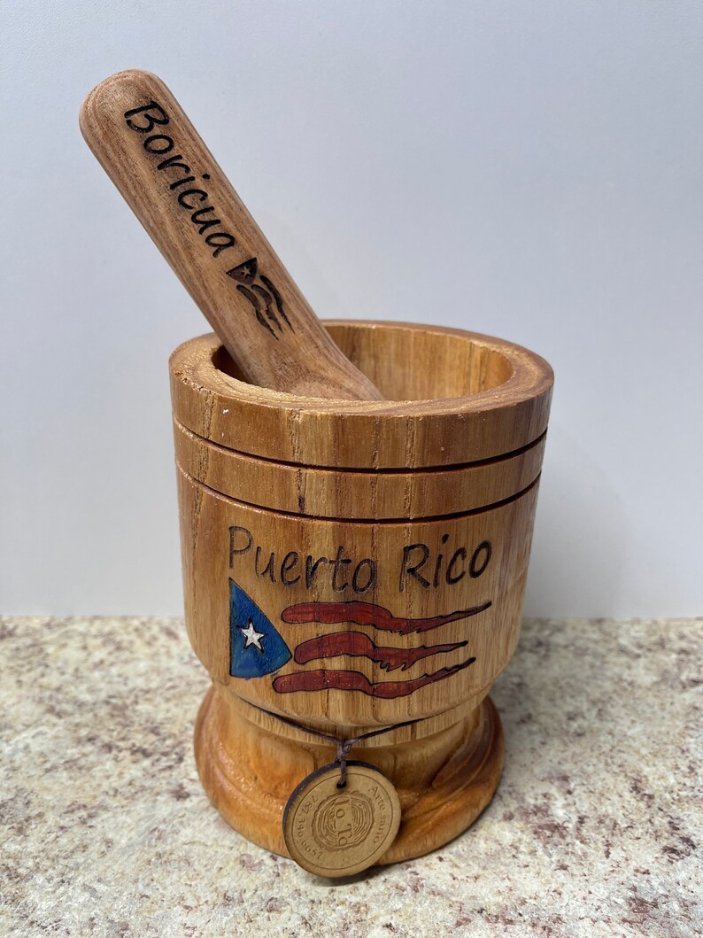 Pilon Para Mofongo Puerto Rico 2 Souvenir Puertorriqueño Wood - Etsy