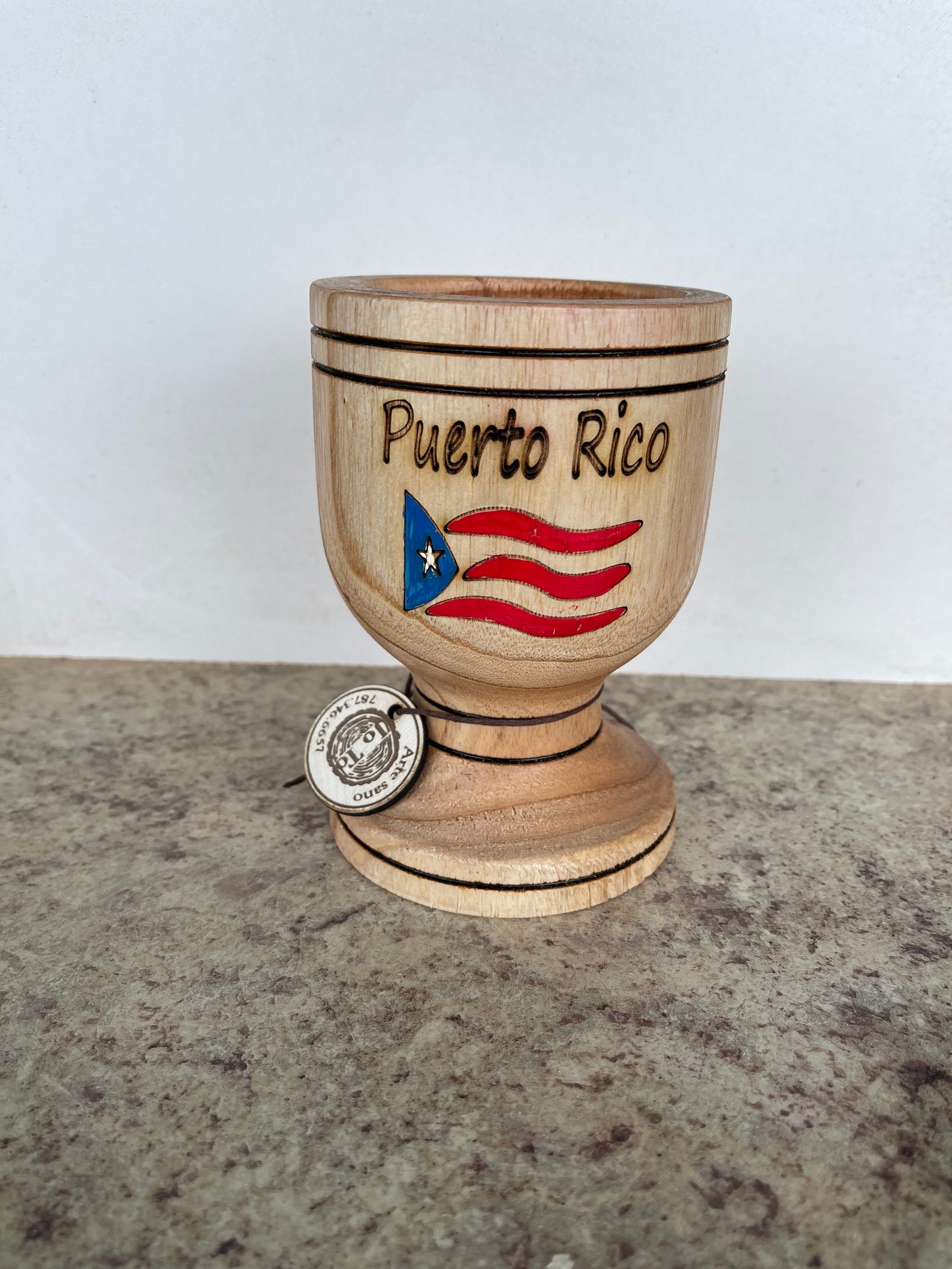 Pilon De Madera Puertorriqueño 1 Láser Engraving Puerto Rico - Etsy
