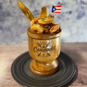 Pilon Para Mofongo Puerto Rico 2 Souvenir Puertorriqueño Wood Mortar ...