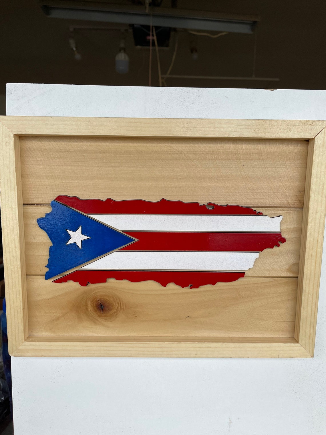 Cuadro De Puerto Rico Souvenir Laser Cutpuertorriqueño Pr - Etsy
