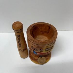 Pilon De Madera Puertorriqueño 1 Láser Engraving Puerto Rico - Etsy