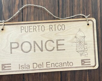 Puerto Rico Letrero Laser Engraving Cut Engraving Wood Laser Paint ...