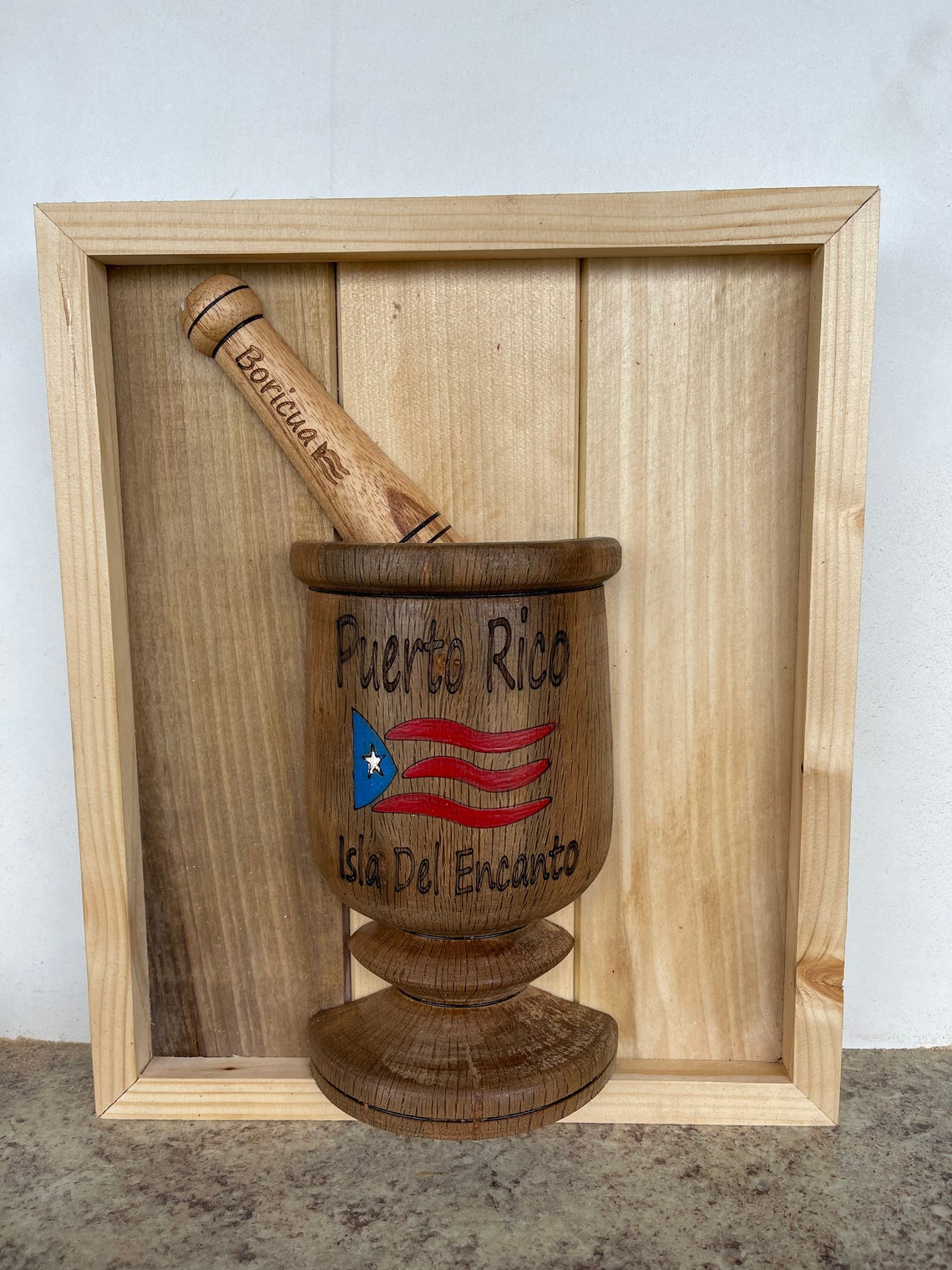 Puerto Rico Souvenir Cuadro Pilon Mofongo - Etsy