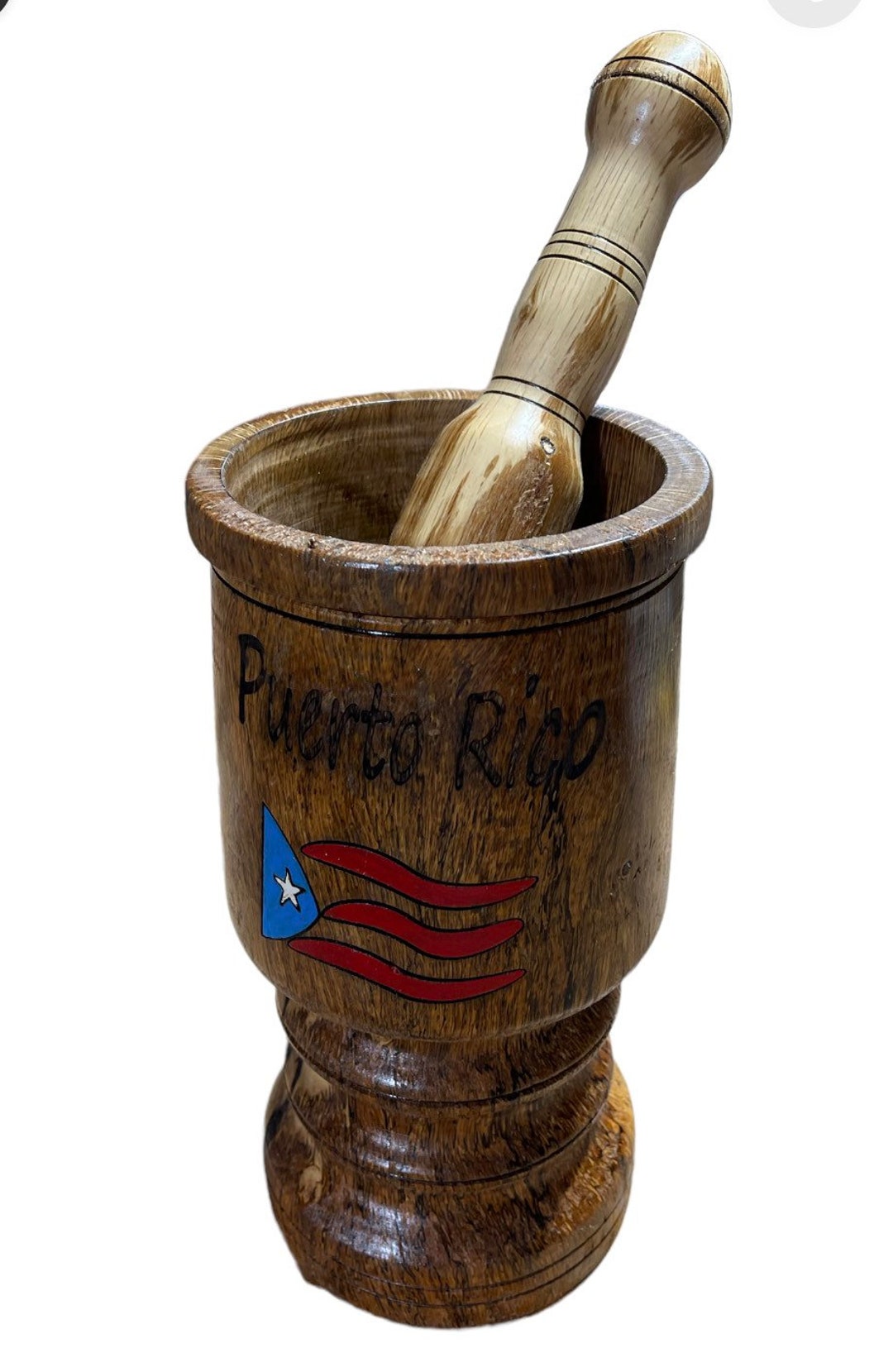 Pilon De Cedro Grandote 4 Puerto Rico Souvenir Puertorriqueño Pilon ...