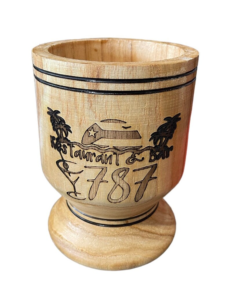 Pilon Custom Diseño Para Tu Negocio Mofongo Wood Mortar - Etsy