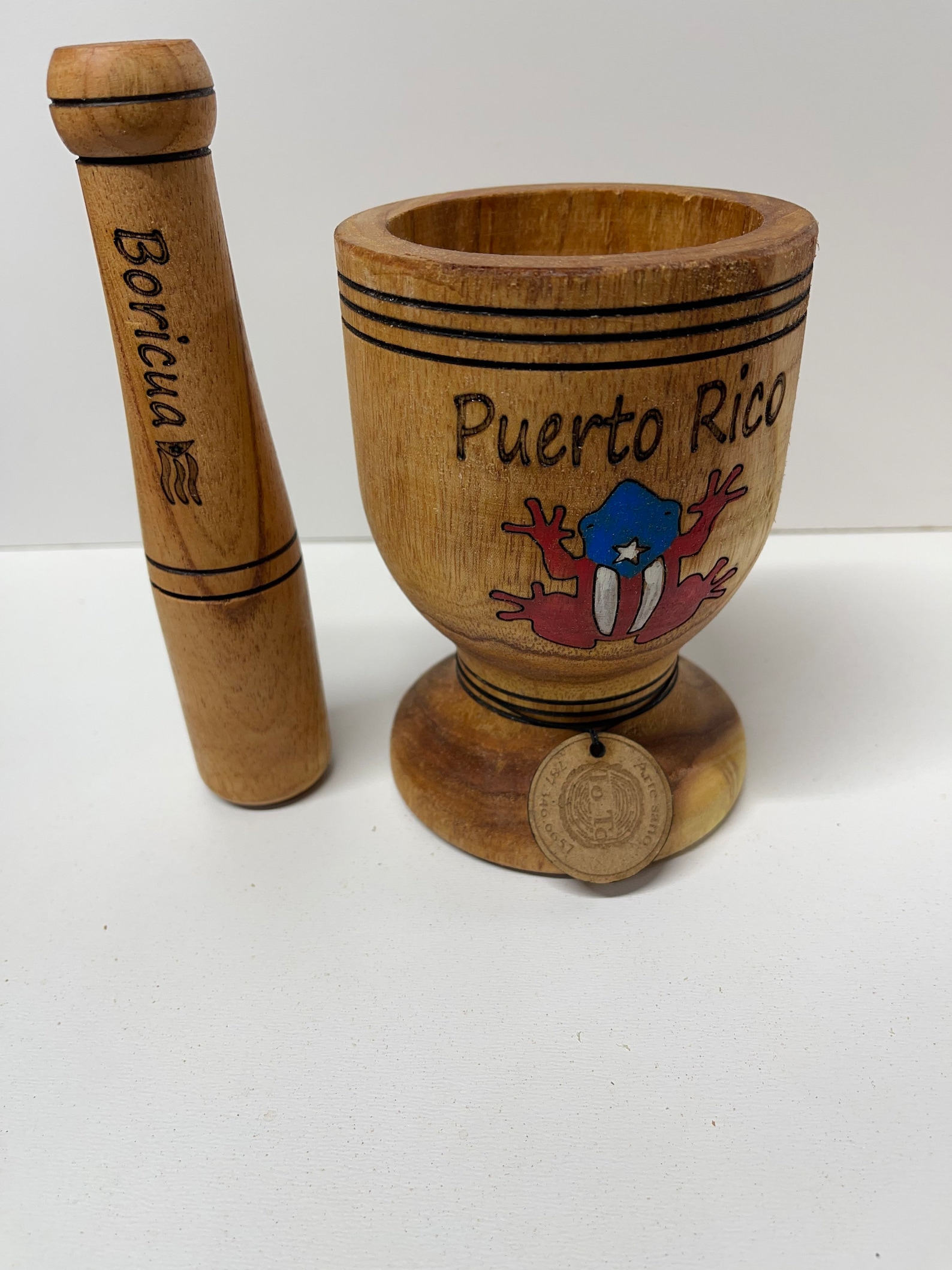 Pilon De Madera Puertorriqueño 1 Láser Engraving Puerto Rico - Etsy