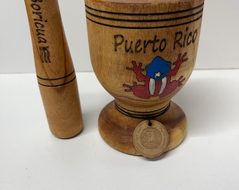 Pilon De Madera Puertorriqueño 1 Láser Engraving Puerto Rico Pilon ...