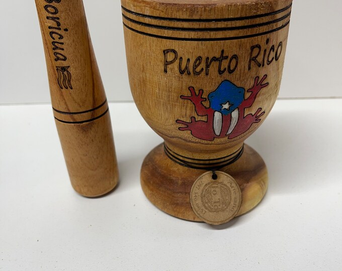 Pilon De Madera Puertorriqueño 1 Láser Engraving Puerto Rico Pilon ...