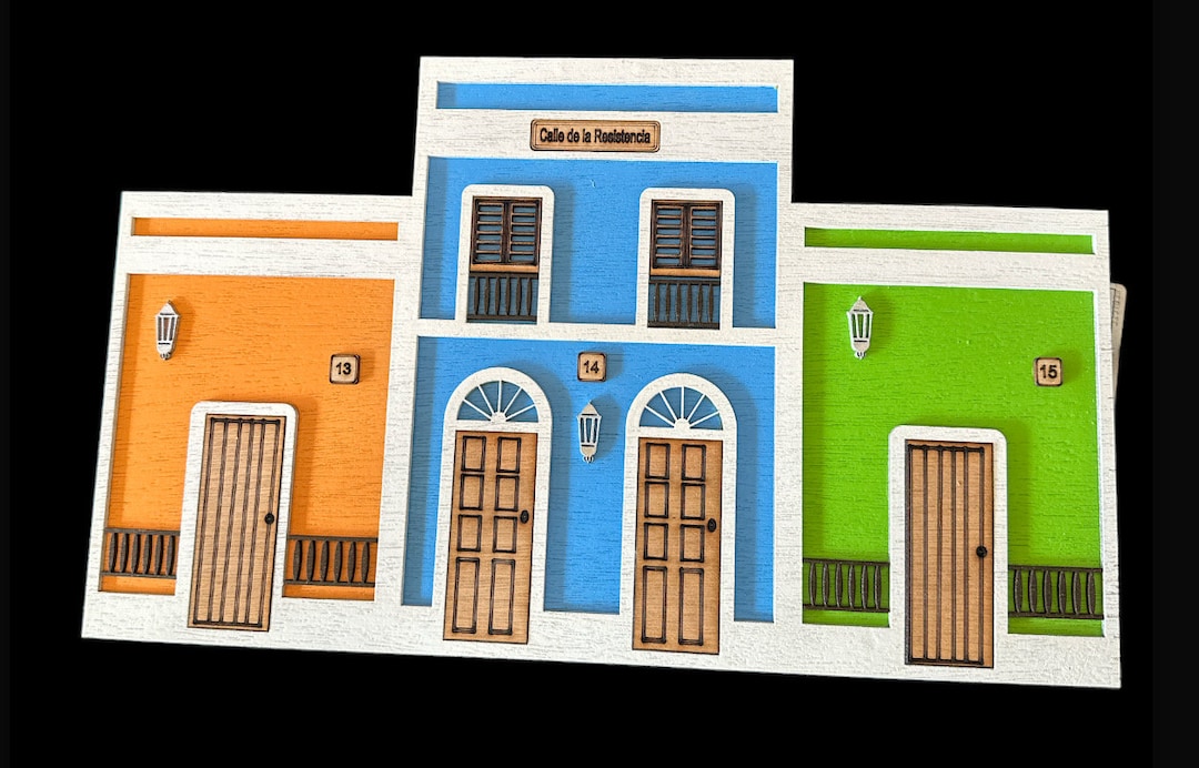 Casita Del Viejo San Juan Pr Wood - Etsy