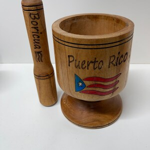 Pilon Para Mofongo Puerto Rico 3 Souvenir Puertorriqueño Paint Pr Wood ...