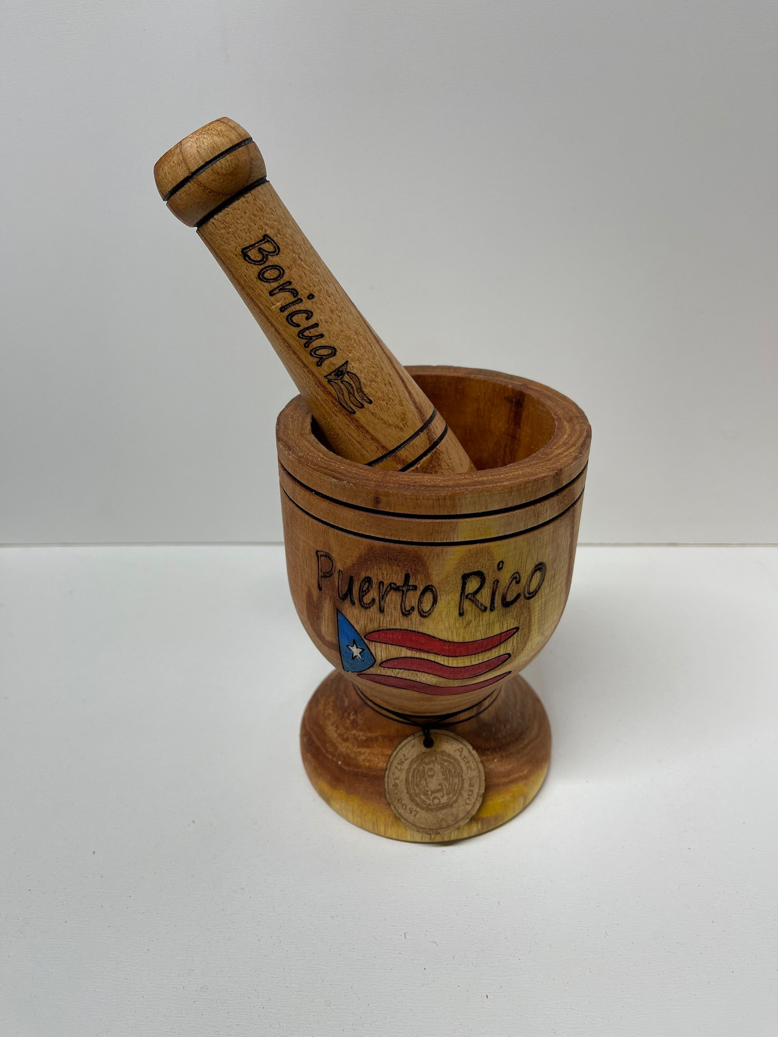 Pilon De Madera Puertorriqueño 1 Láser Engraving Puerto Rico - Etsy