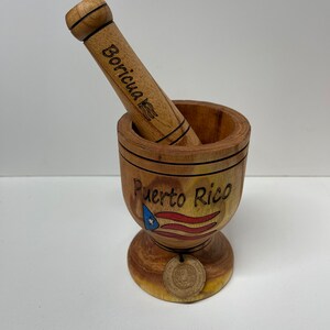 Pilon De Madera Puertorriqueño 1 Láser Engraving Puerto Rico - Etsy