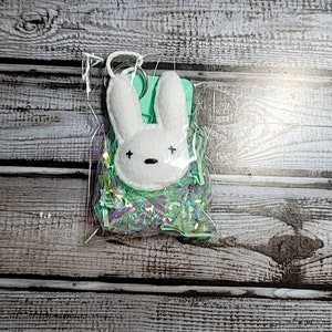 Bad Bunny Keychain Bad Bunny Merch Felt Key Chain - Etsy