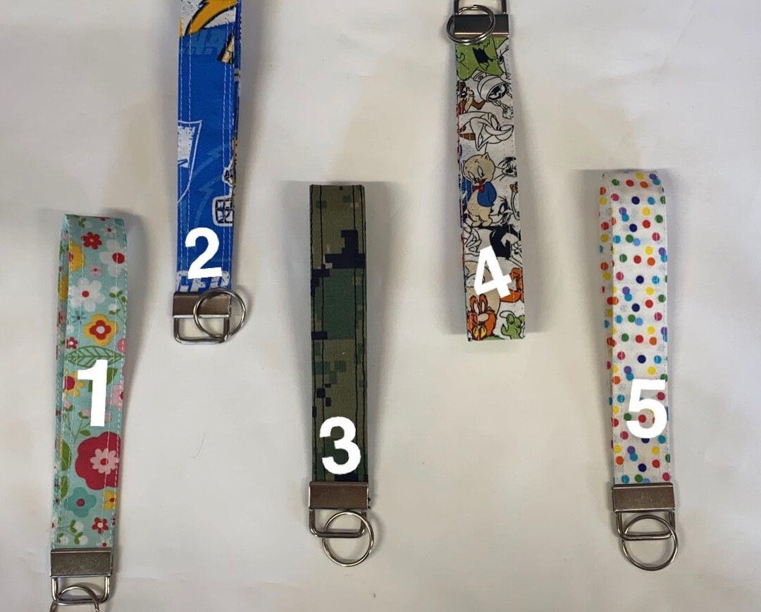 Keychain Wristlets Bracelet Fabric - Etsy