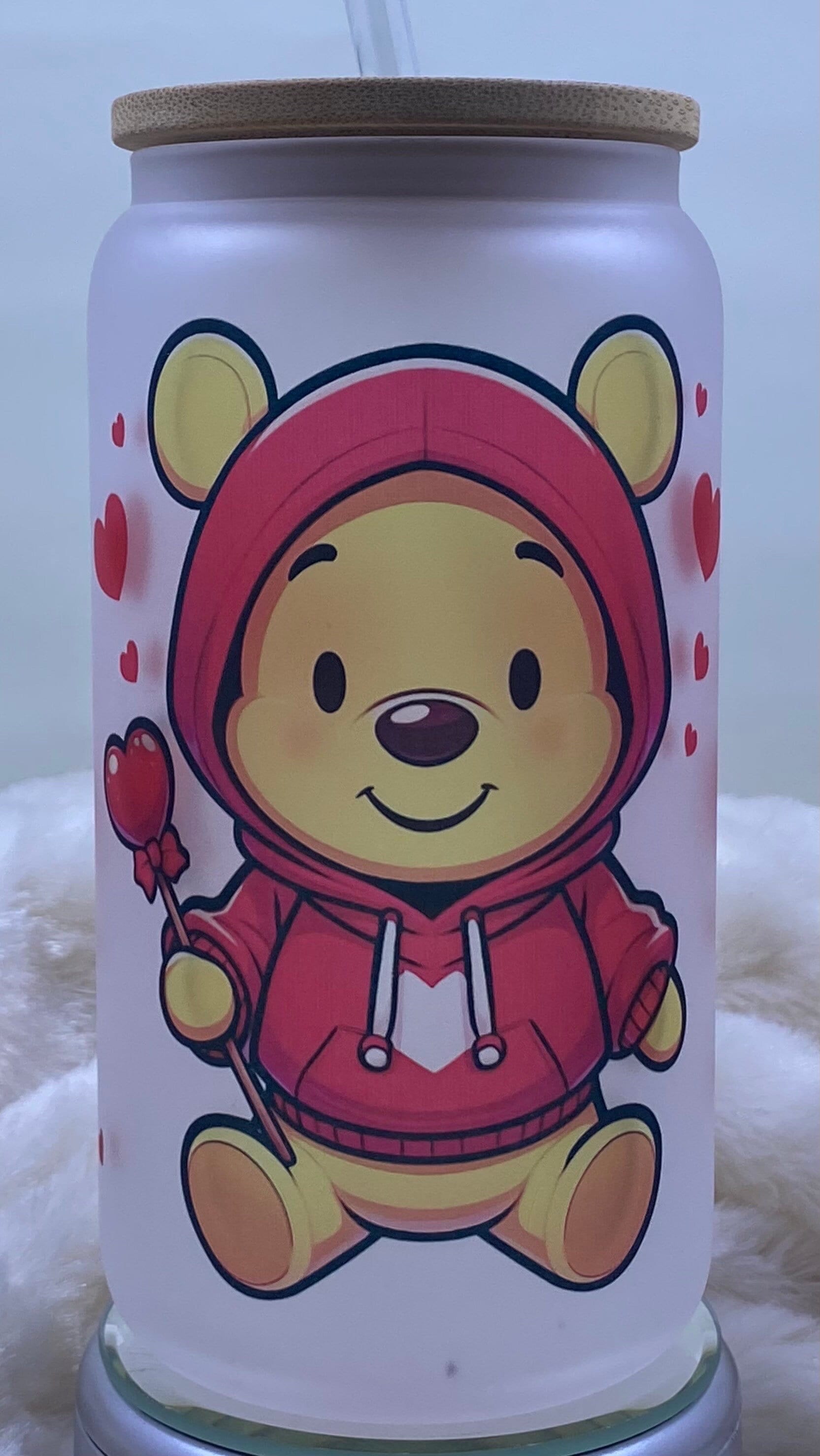 Glass Bamboo Drinking Cups With Straws Sublimation Design - Etsy