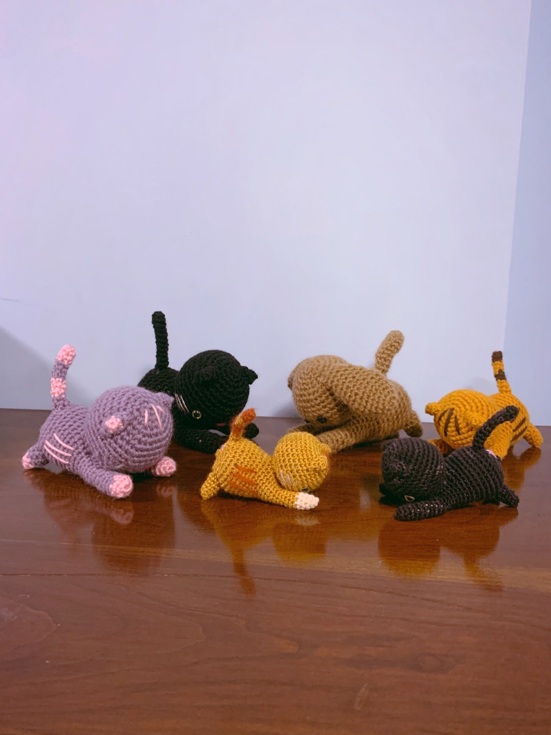 Kitty Cat Puppy Dog Play Bow Plushie Amigurumi Crocheted Stuffed Animal ...