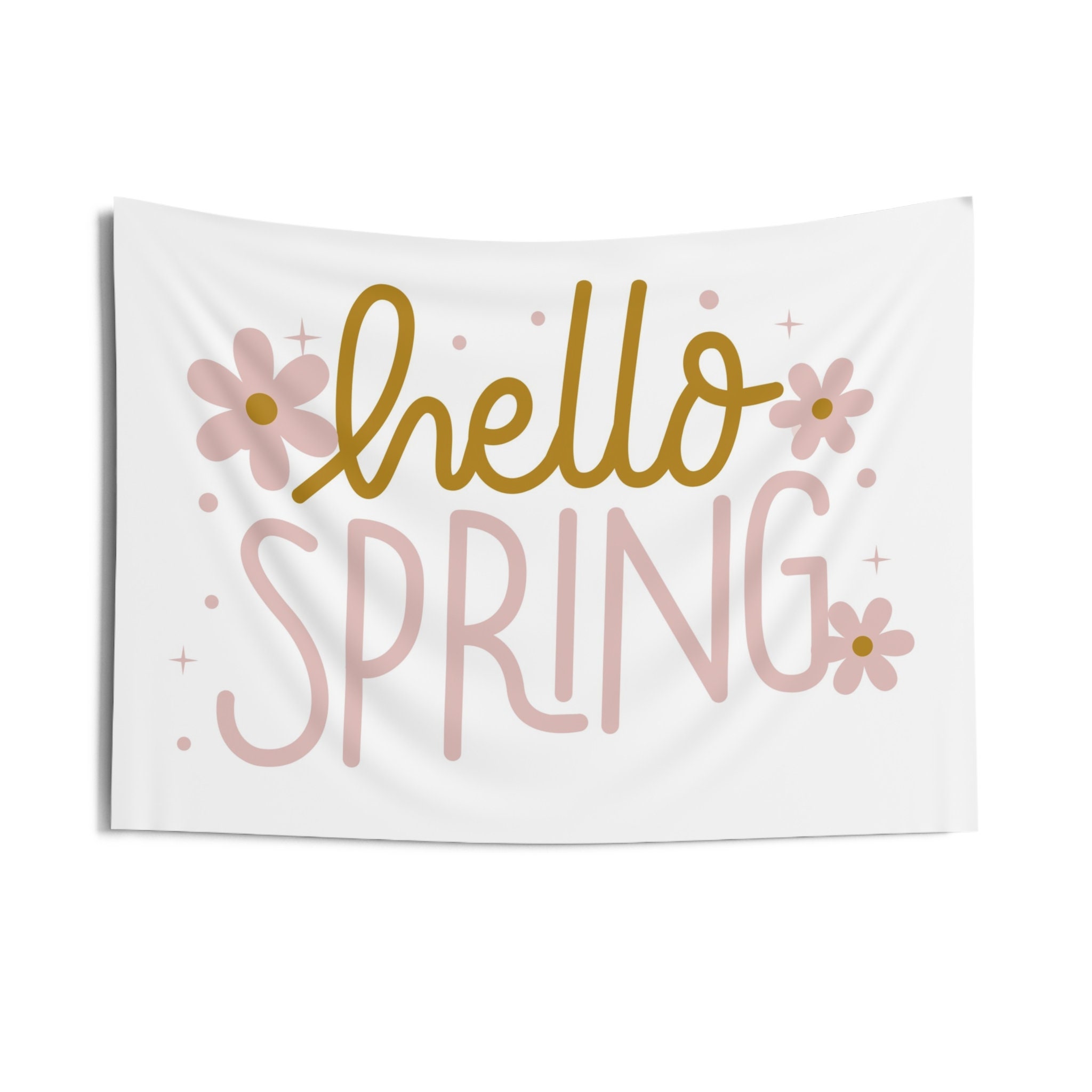 Hello Spring Banner Spring Backdrop Spring Decor Spring Time Banner ...
