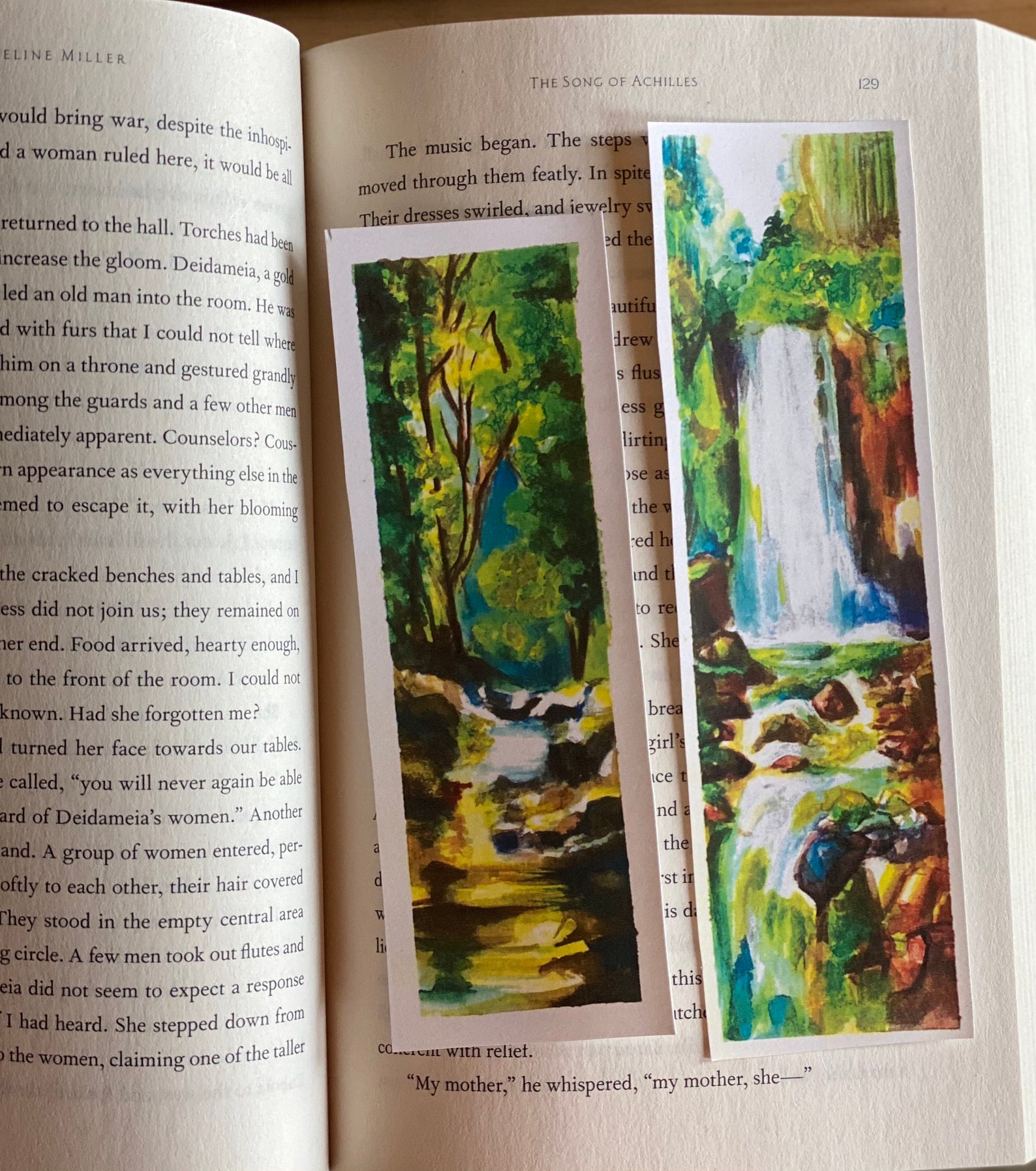 Watercolor Landscape Bookmarks Nature Theme | Etsy