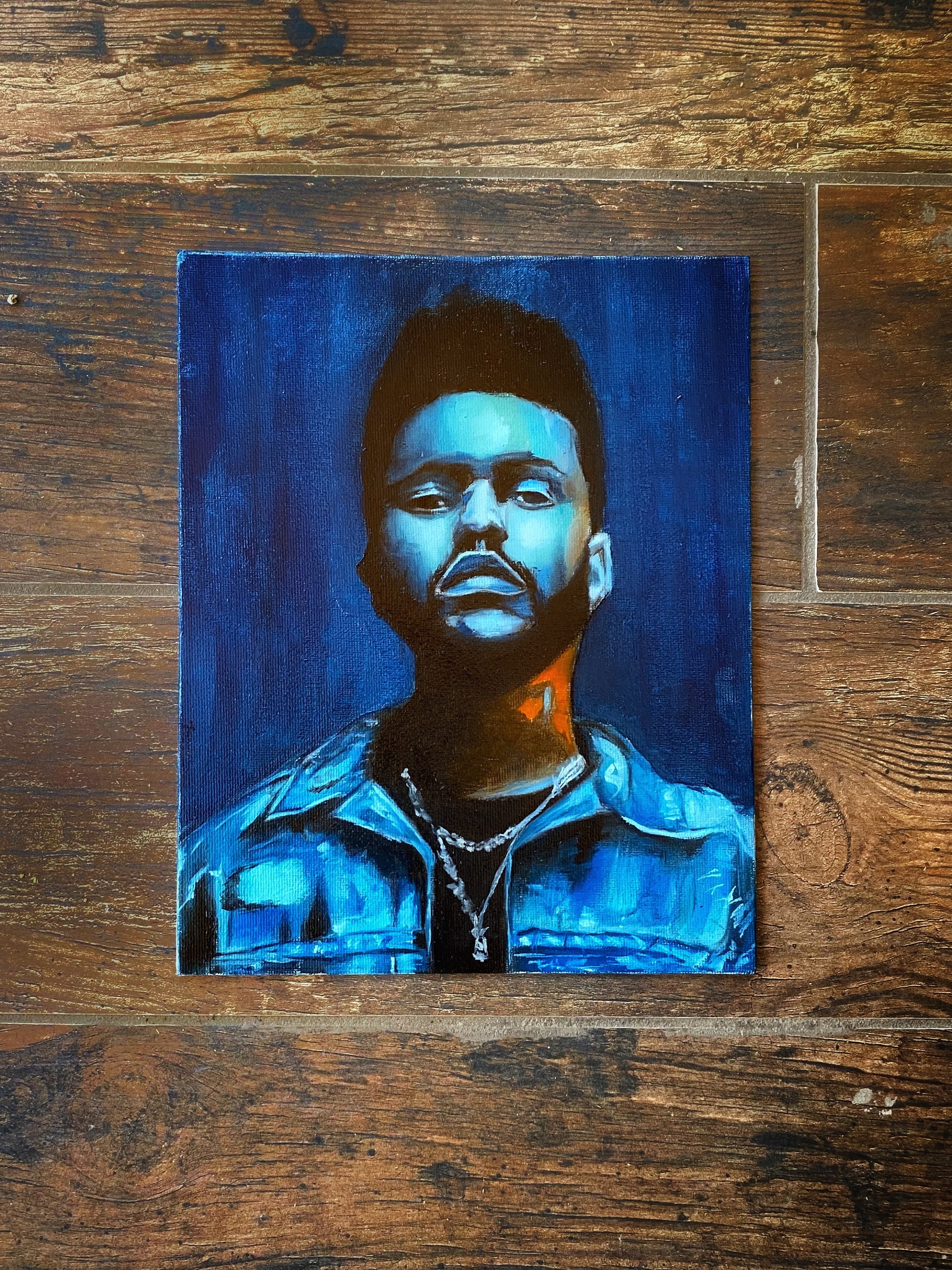 The Weeknd Painting Print Oil painting of Artist Fan Art | Etsy