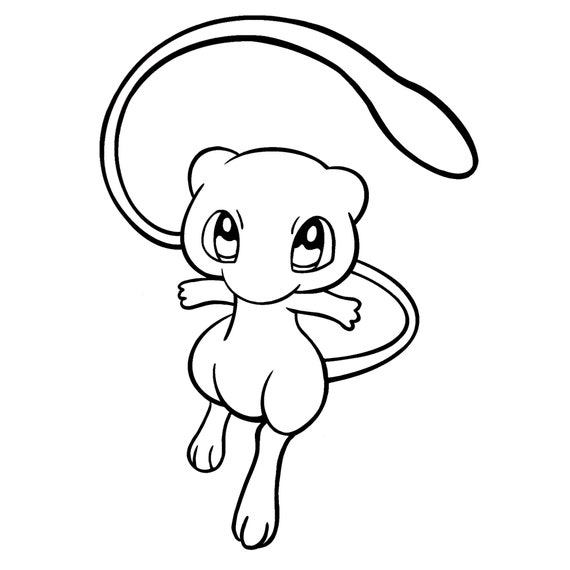 Pokemon Mew Coloring Pages