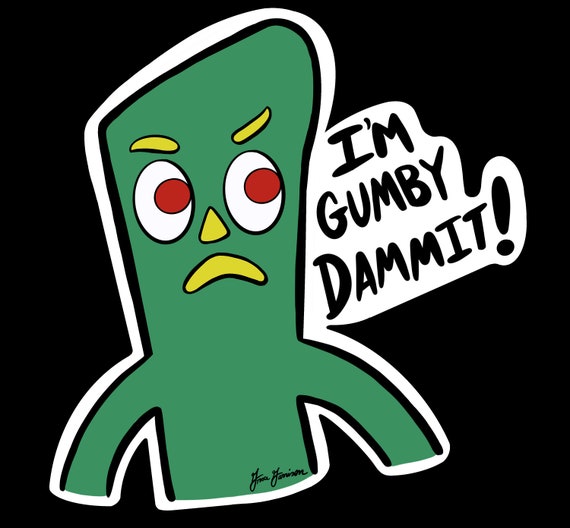 I'm Gumby Da It Sticker | Etsy