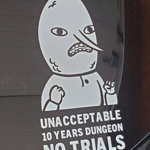Unacceptable Lemon Cartoon Vinyl Decal - Etsy