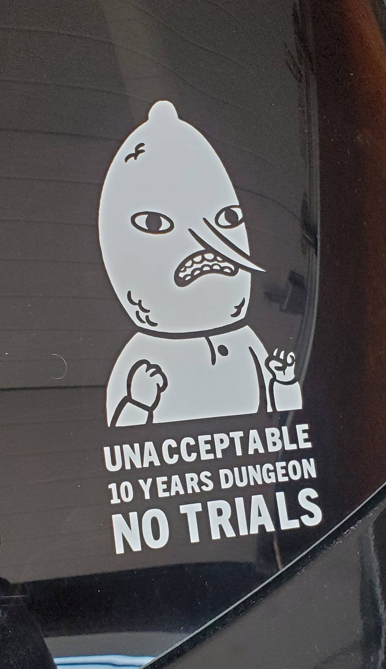 Unacceptable Lemon Cartoon Vinyl Decal - Etsy