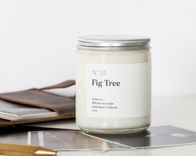 No15 Fig Tree Candle Handmade Soy Candles Christmas Gift Scented ...