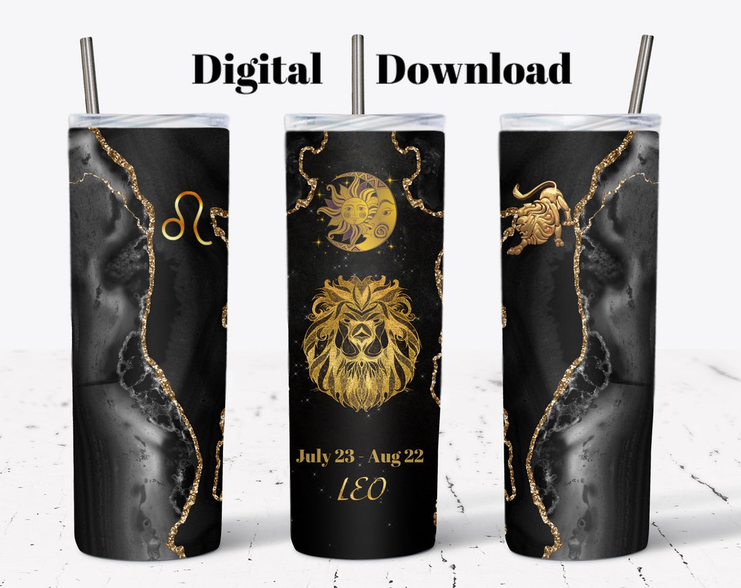 Leo Zodiac 20 Oz Tumbler Wrap: Sublimation Design (digital Download) - Etsy