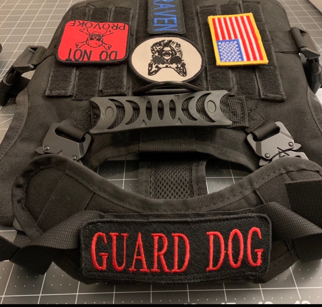 Embroidered Guard Dog Patch, Security Dog, Do Not Provoke - Etsy