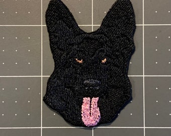 Black German Shepherd Patch - Etsy