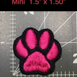 Sow on Paw Patches, Paw Print Patches Embroidered - Etsy