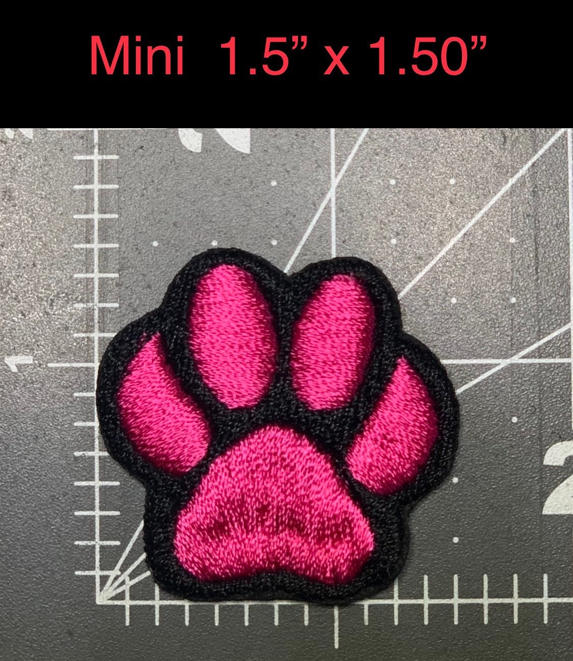Sow on Paw Patches, Paw Print Patches Embroidered - Etsy