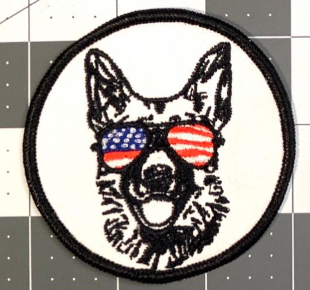 Patriotic German Shepherd Patch - Etsy