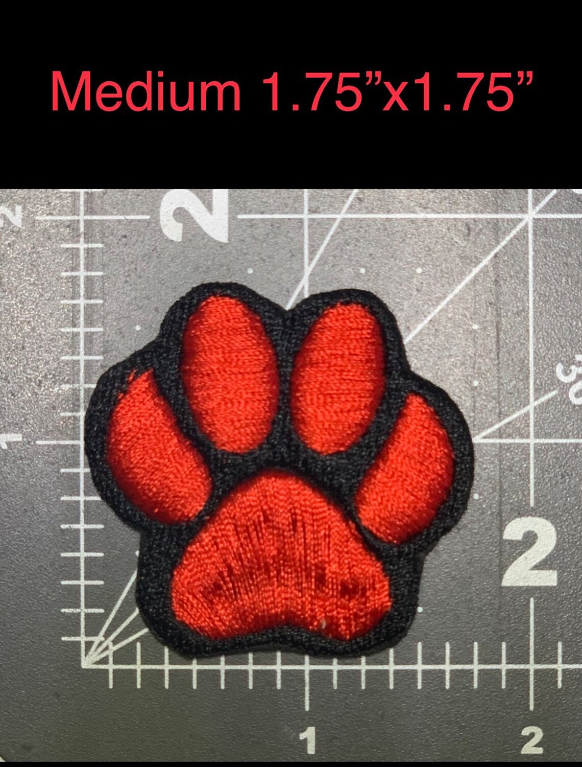 Sow on Paw Patches, Paw Print Patches Embroidered - Etsy
