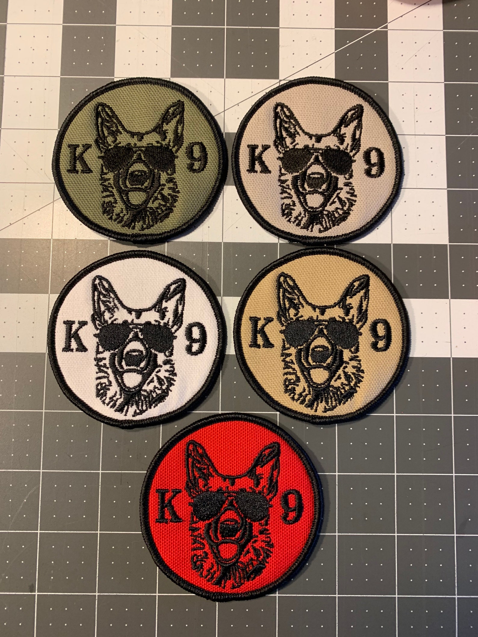 K9 German Shepherd Embroidered Patch, Dog Vest Applique - Etsy