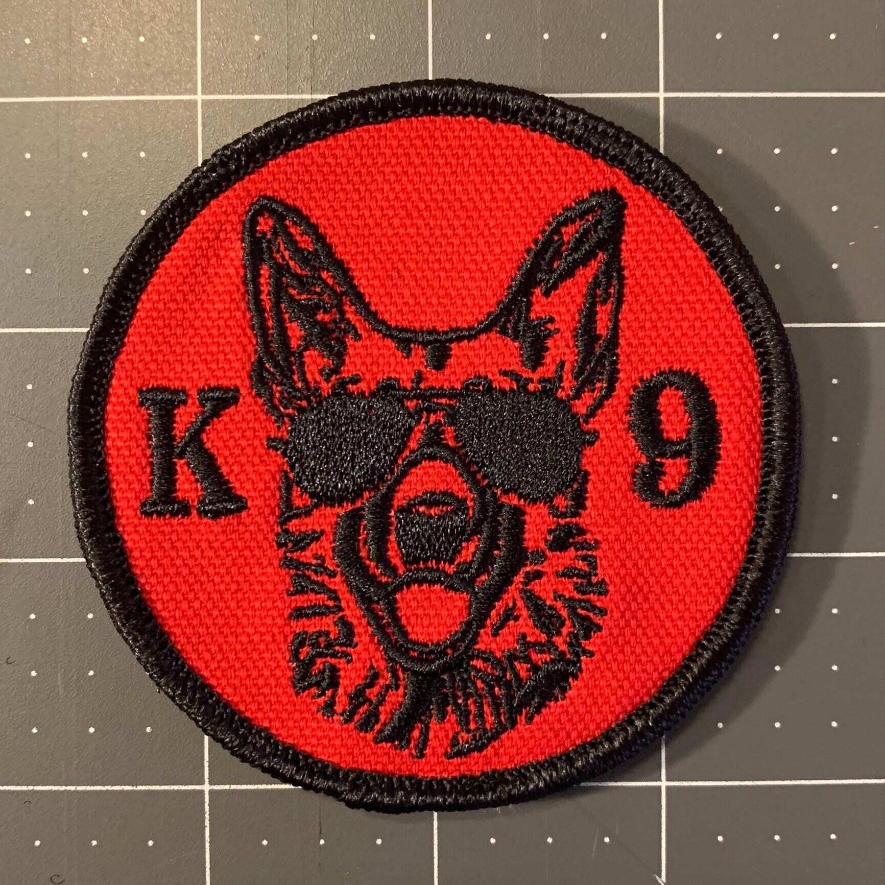 K9 German Shepherd Embroidered Patch, Dog Vest Applique - Etsy