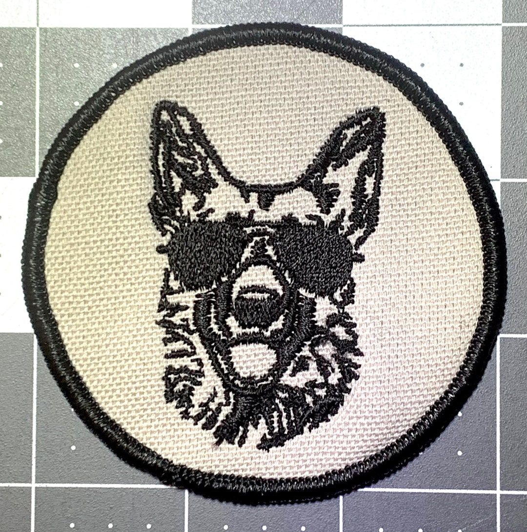 German Shepherd Vest Patches. German Shepherd Patch, Light Grey German Shepherd Harness Patches ...