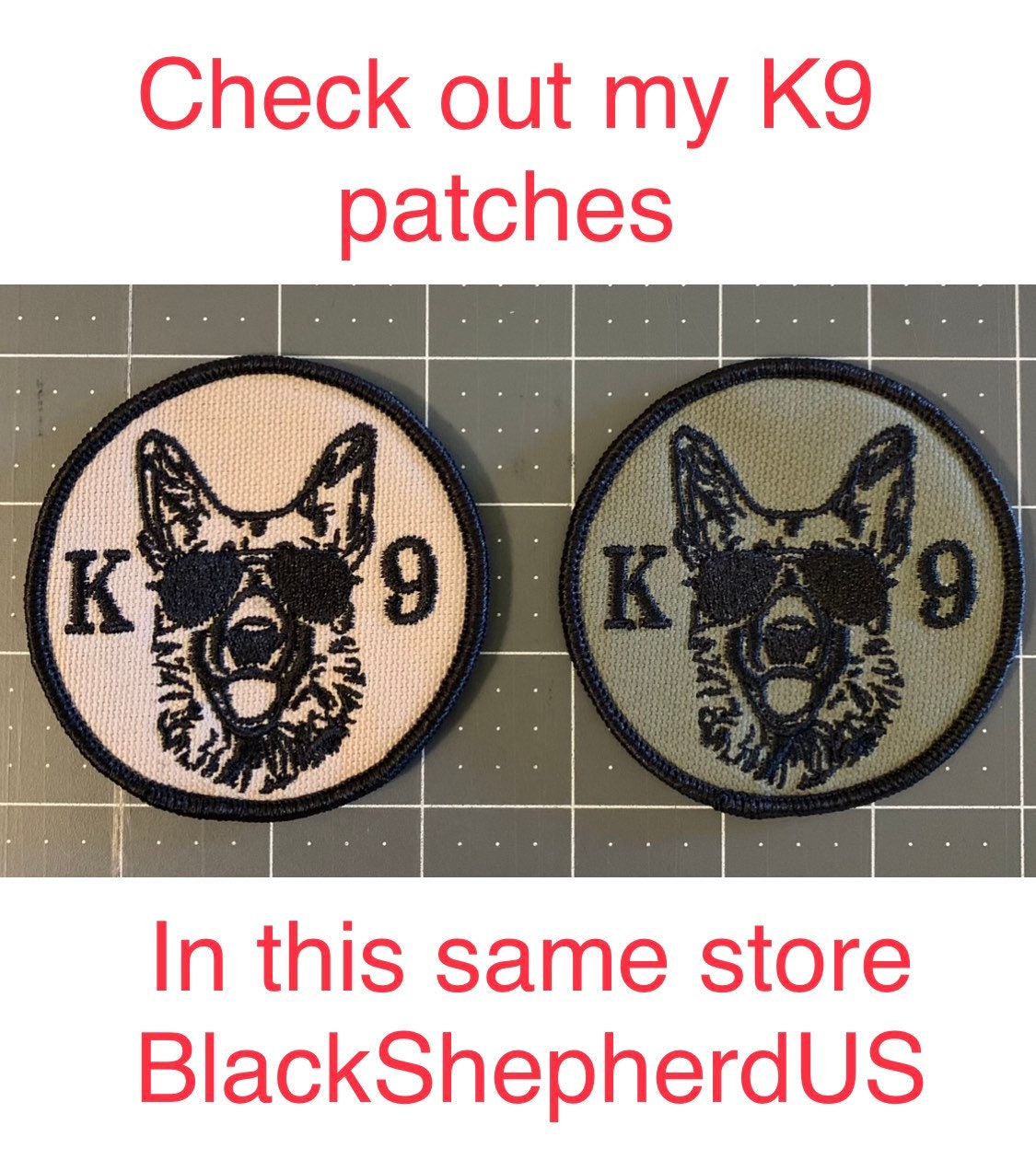 German shepherd vest patches. German Shepherd patch light - Etsy Nederland