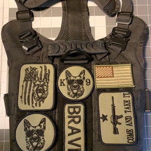 Black German Shepherd Patch. Iron on / Sew on Patch. 2”x 3”. Sold ...