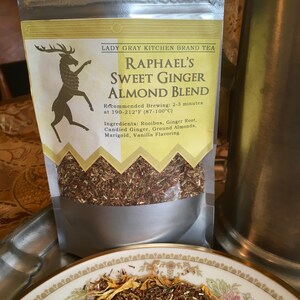 Raphael's Sweet Ginger Almond Blend Loose Leaf Tea - Etsy