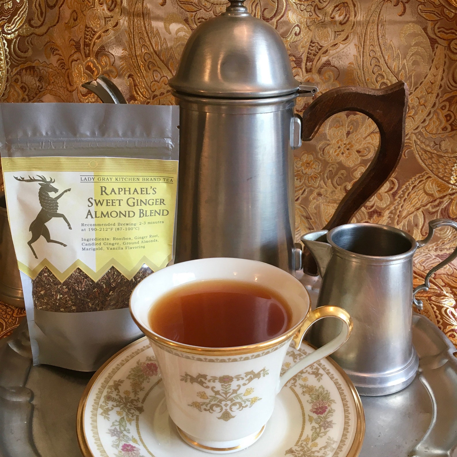 Raphael's Sweet Ginger Almond Blend Loose Leaf Tea - Etsy