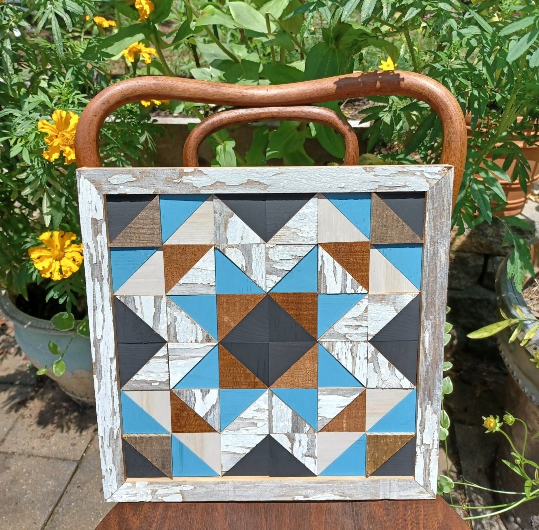 Wood Quilt - Dramatic Star Quilt Features Authentic Aged Barn Wood - Etsy