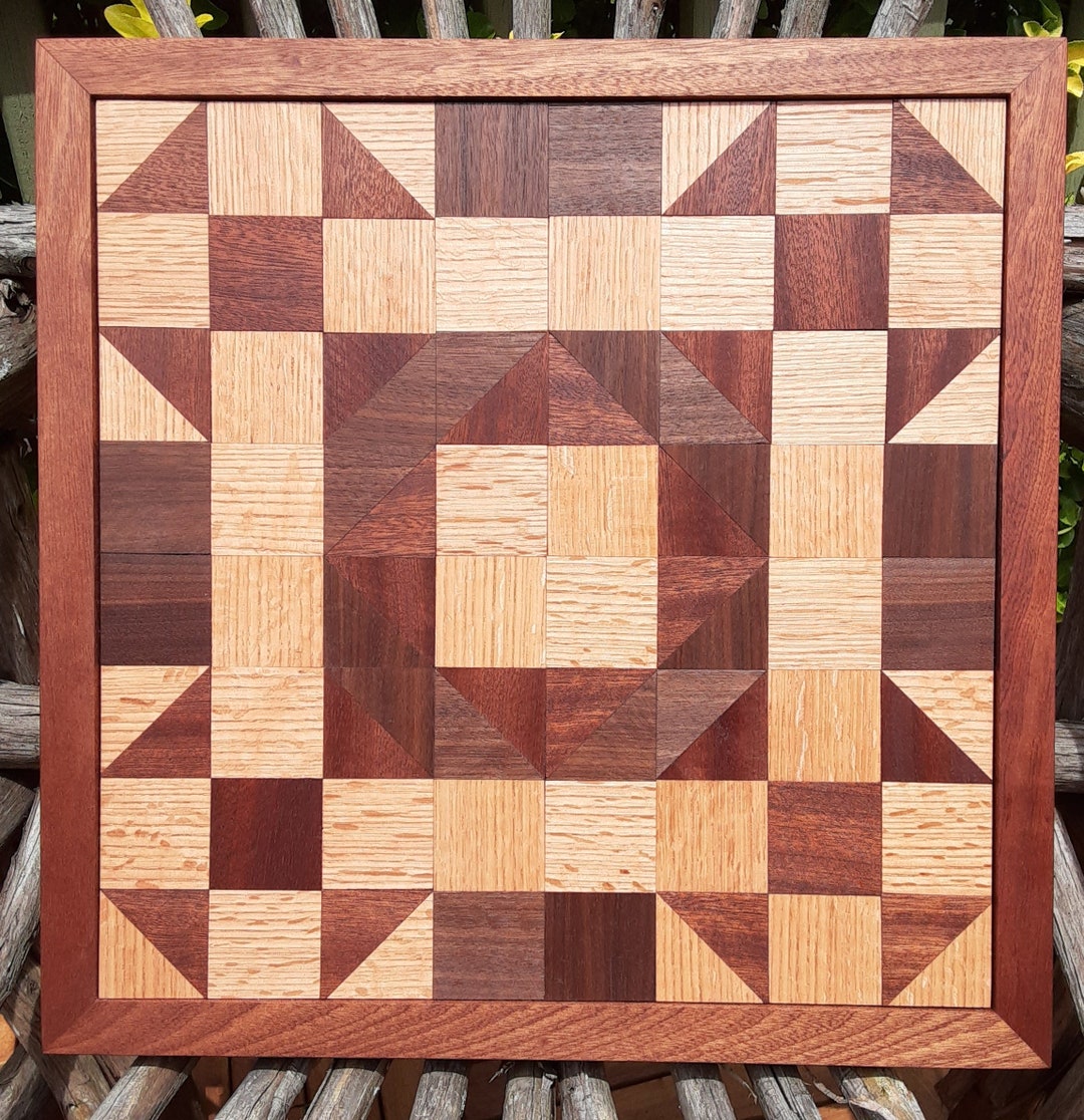 Wood Quilt Square / Home Décor / Wood Wall Décor / Geometric - Etsy