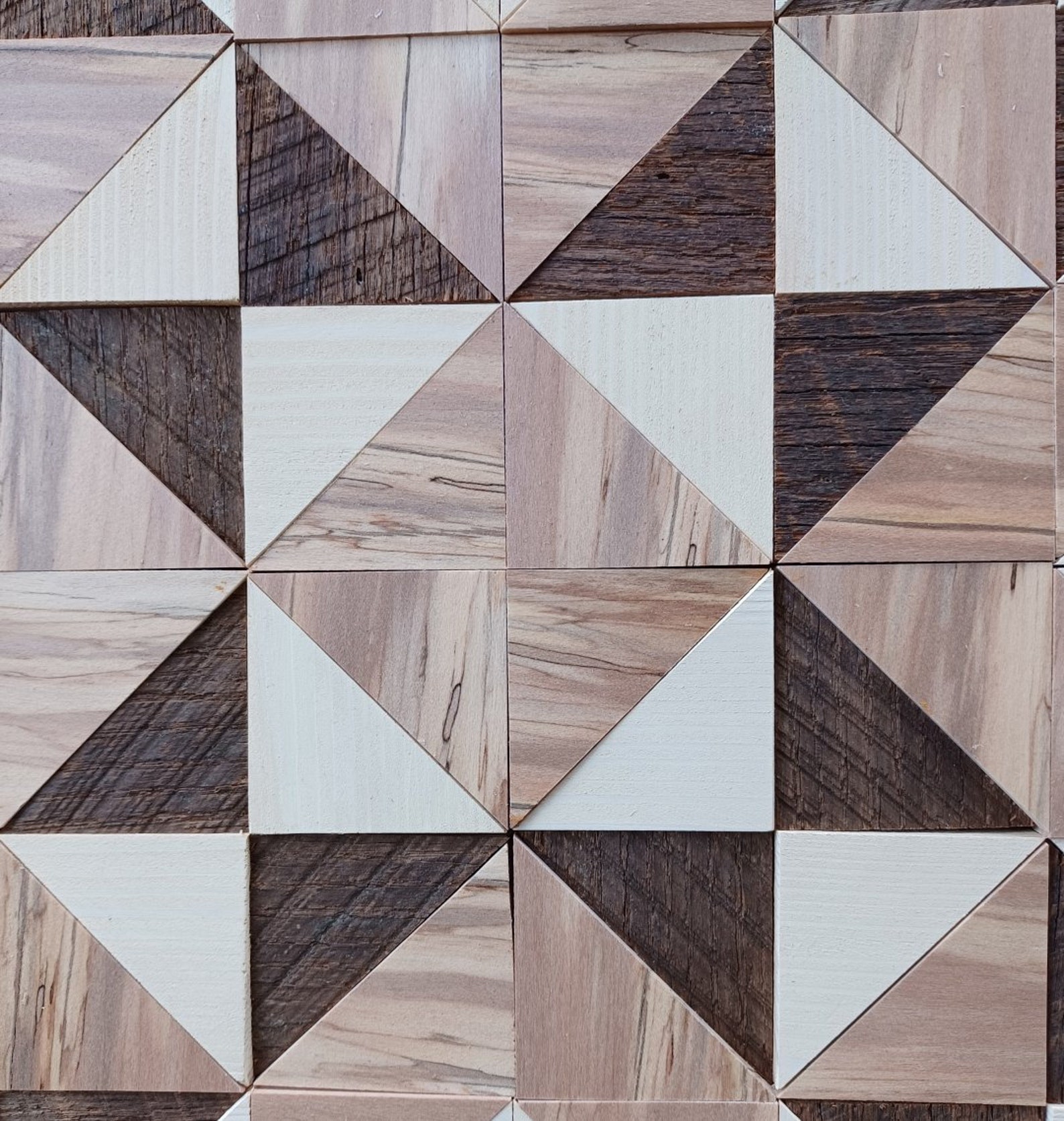Wood Quilt Square With Natural Wood Grains, Colors and Textures - Etsy